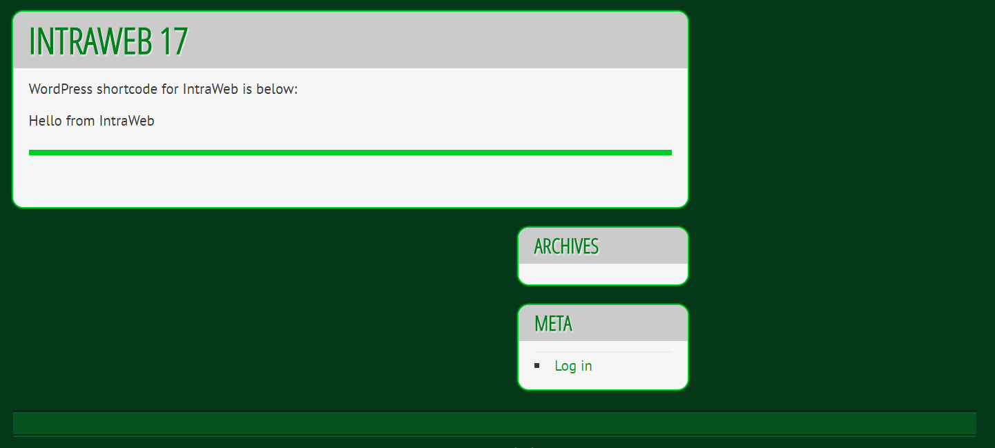 IntraWeb 17 and WordPress | Atozed Software