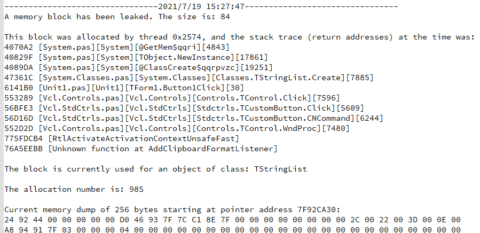 Detecting Memory Leaks in Delphi applications using FastMM 4 – Atozed Software