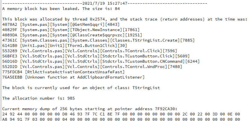 Detecting Memory Leaks in Delphi applications using FastMM 4 – Atozed Software